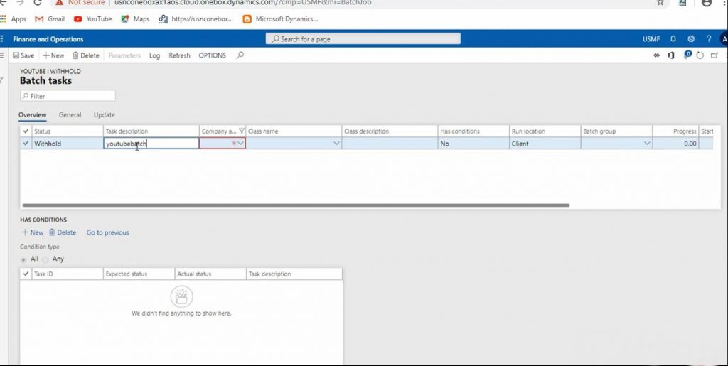 Create D365 Batch Jobs-Finance and Operations | DHRP