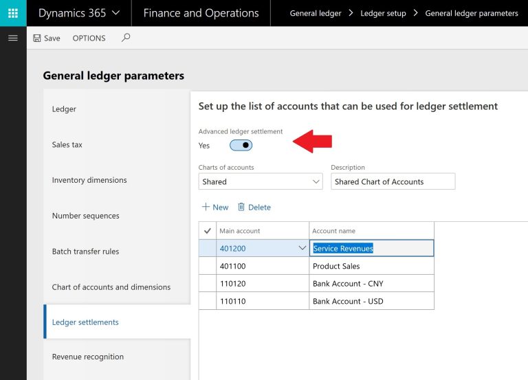Automate ledger settlements in d365 finance and operations