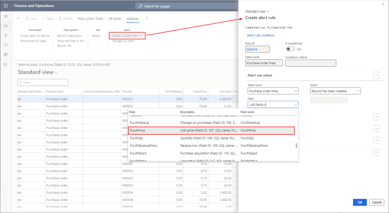 Create Alert Rules | One Click in Dynamics 365 Finance |DHRP