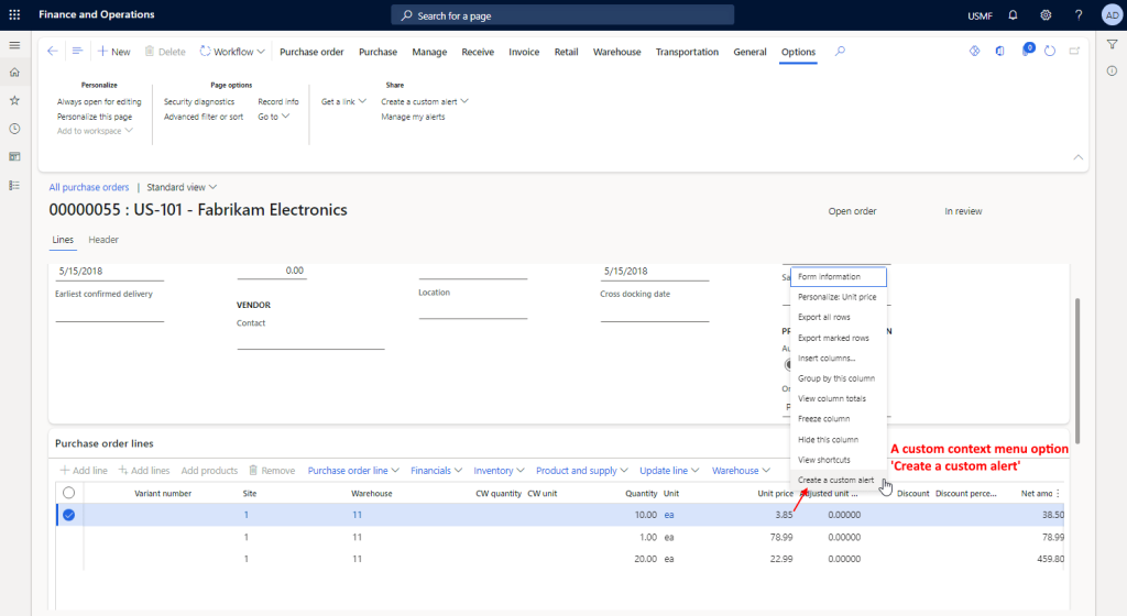 Create Alert Rules One Click In Dynamics 365 Finance Dhrp