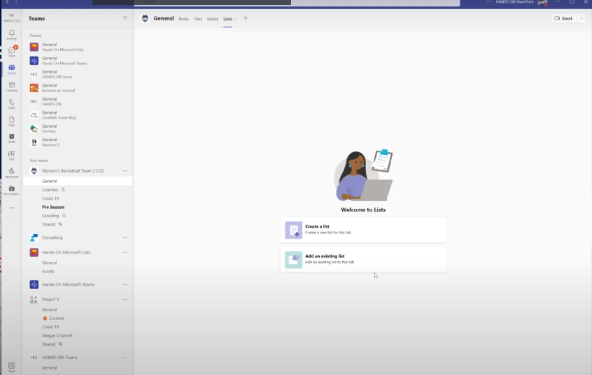 Creating Customized Solution for MS Teams with MS Lists